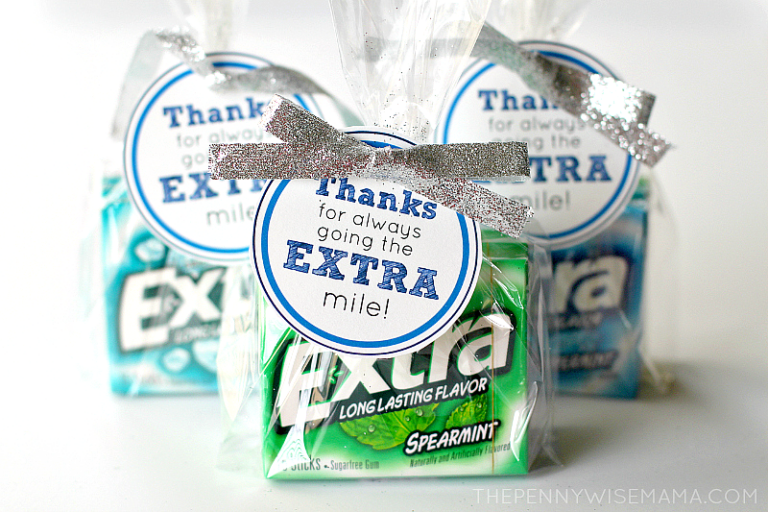 Thanks For Going the Extra Mile Gift Idea + Free Printable Tag – The ...