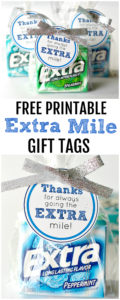 Thanks For Going the Extra Mile Gift Idea + Free Printable Tag - The ...