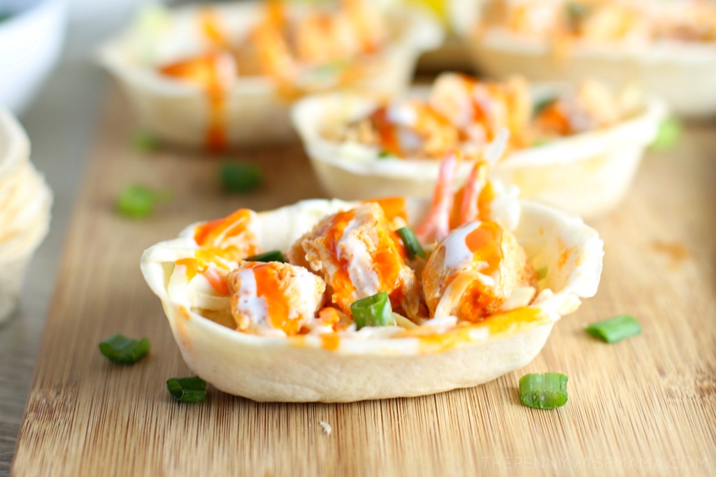 Slow Cooker Buffalo Chicken Mini Taco Boats – The PennyWiseMama