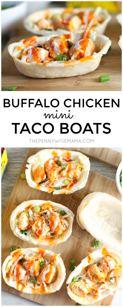 Slow Cooker Buffalo Chicken Mini Taco Boats – The PennyWiseMama