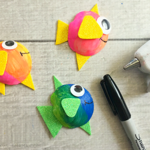 Cute Seashell Fish Craft – The PennyWiseMama