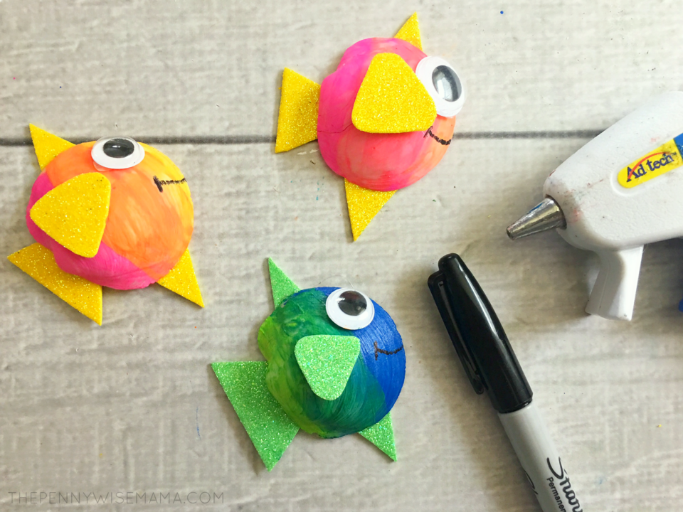 Cute Seashell Fish Craft – The PennyWiseMama