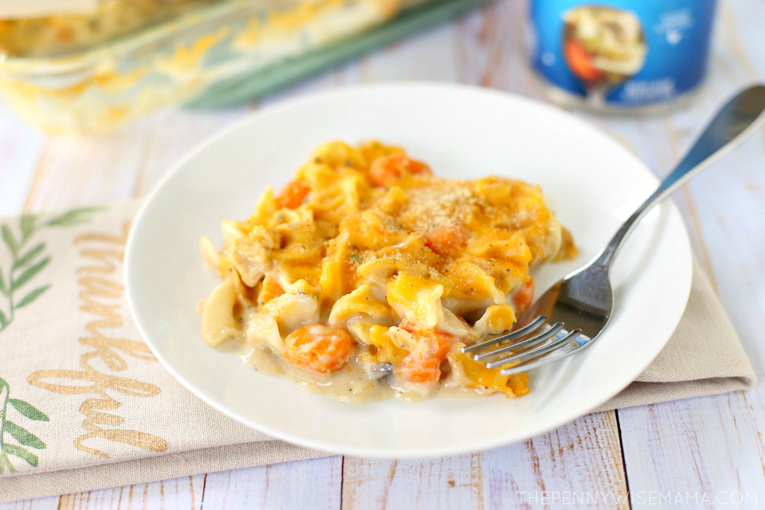 Cheesy Chicken Noodle Casserole – The PennyWiseMama